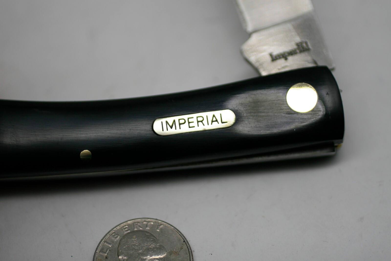 Imperial IMP22L Large Single Blade Pocket Knife, Black Handle L1 | eBay