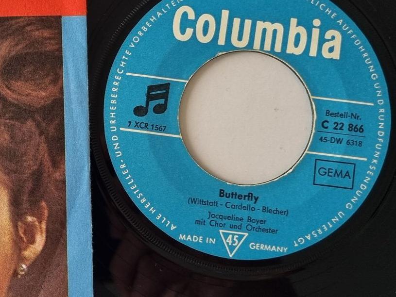 Jacqueline Boyer - Butterfly 7'' Vinyl Germany | eBay UK