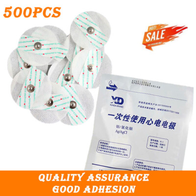 500Pcs- Disposable Electrode Pads ECG EKG Patch Medical EKG Machine CE ...