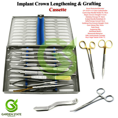 Periodontal Surgery Set Osseous Crown Lengthening Grafting Kit Implant ...