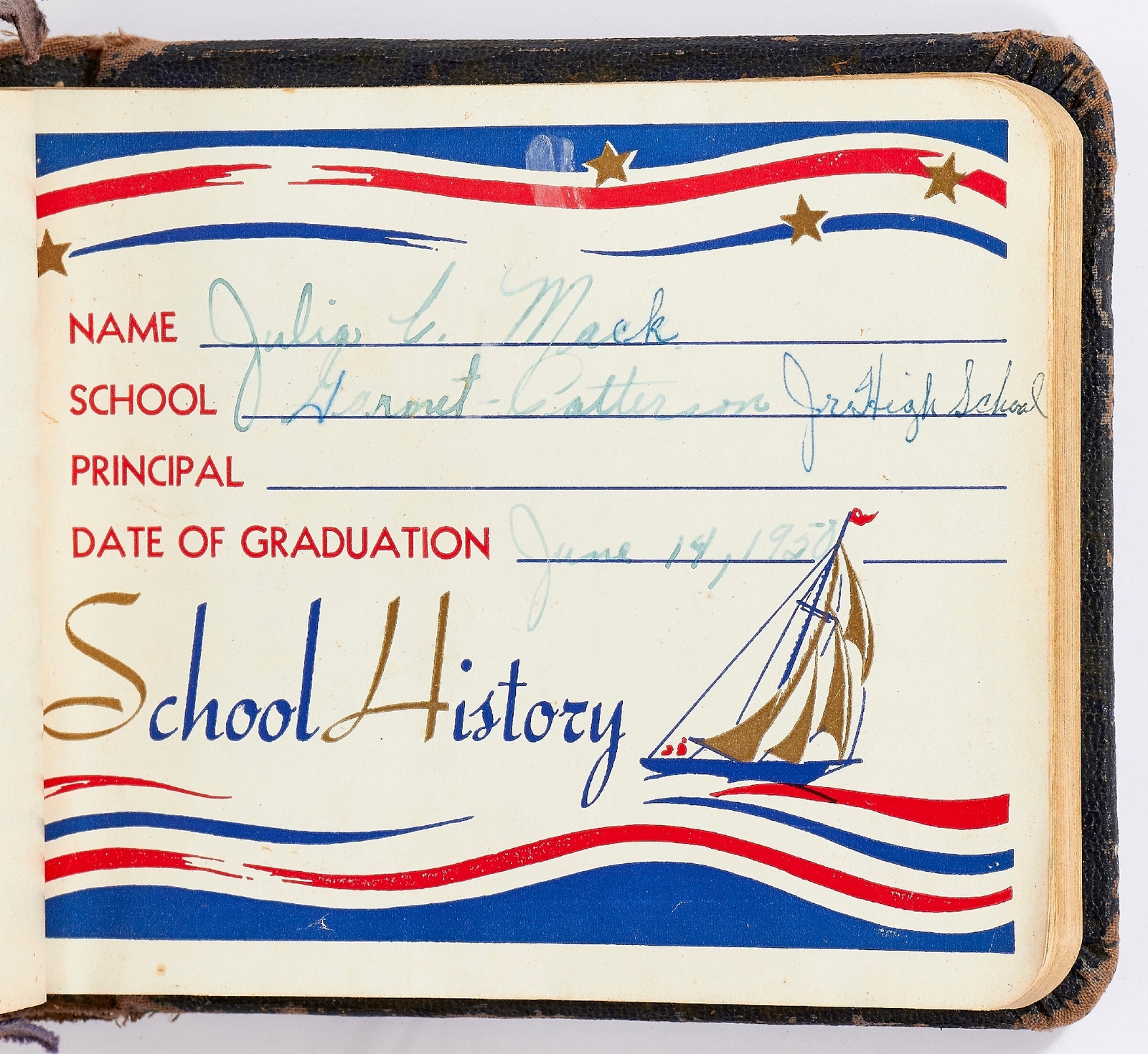 Julia C MACK / Autograph Album of Julia C Mack of Garnet-Patterson ...