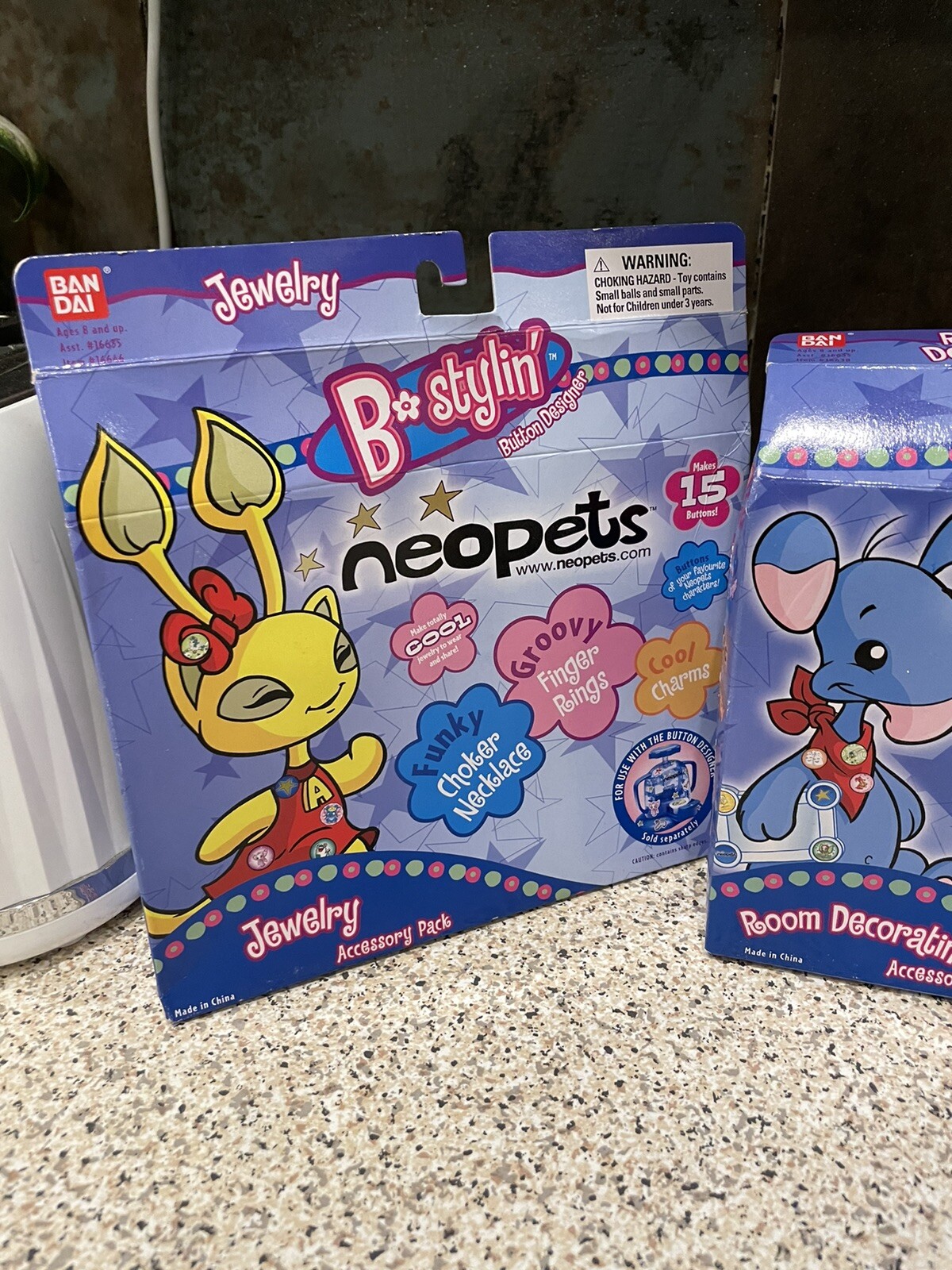 Bandai • Neopets • Button Designer B Stylin’ Accessory Packs X3 ...