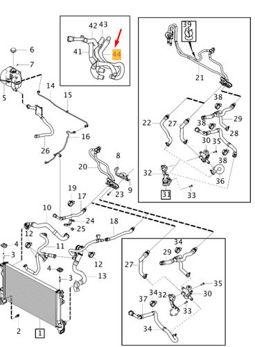 VOLVO V60 MK2 Radiator And Connection Hose 32252276 NEW GENUINE | eBay