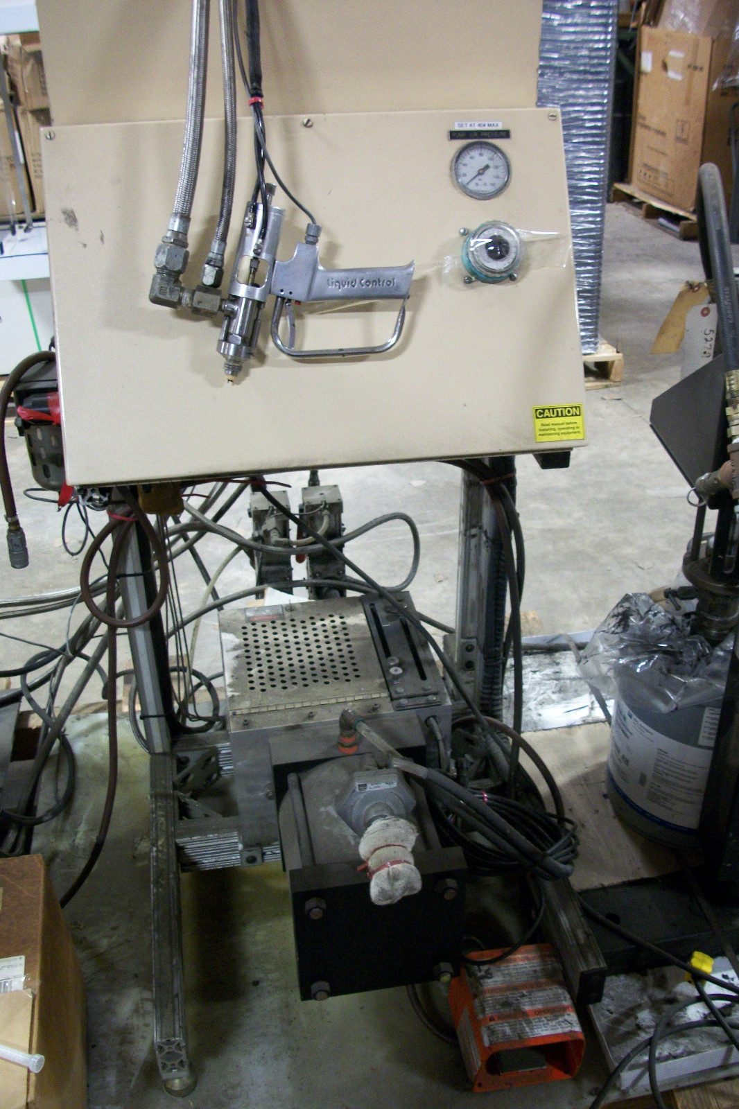 INGERSOLL RAND PLUNGERS PUMPS LIQ CONTROLLER BOX W/ GRACO MIX GUN 2 ...