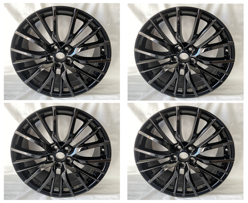 4pc 20" NEW 2019 GLOSS BLACK RX350 RX450H FSPORT STYLE WHEELS RIMS FITS ...