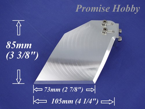 CNC Alloy Turn Fin 73mm X 85mm for 26cc or Larger Hydro RC Boat | eBay