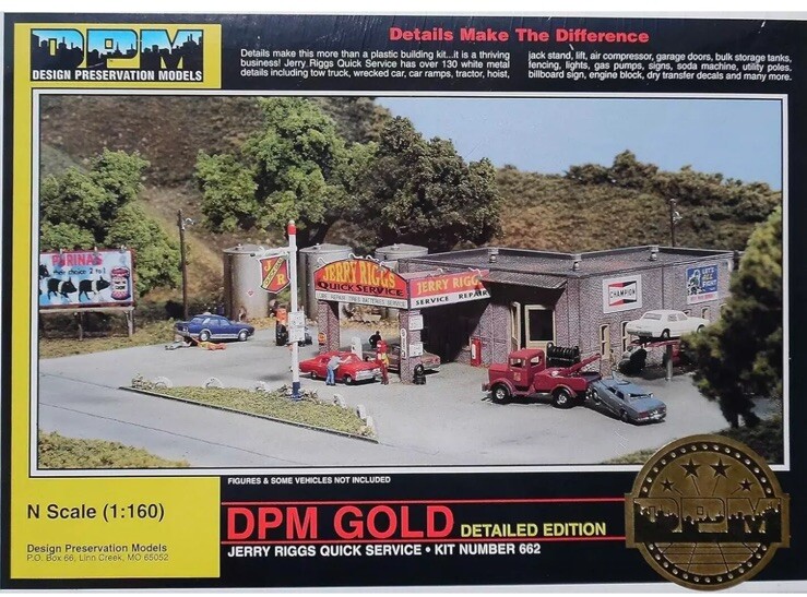 Design Preservation Models Jerry Riggs Quick Service Model Kit N Scale ...