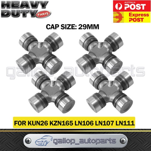 4 X UNIVERSAL JOINT fit TOYOTA HILUX TGN169R VZN167R VZN172R YN65R ...