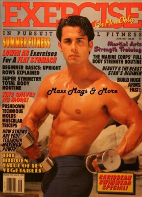 Exercise for men only Magazine June 1997 muscles Doug King SUMMER ...