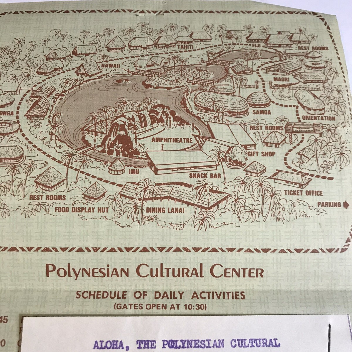 Polynesian Cultural Center Map