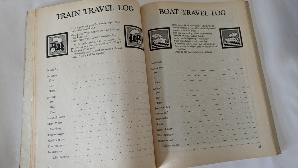 vintage activity book travel fun book a fact and fun activity book | eBay