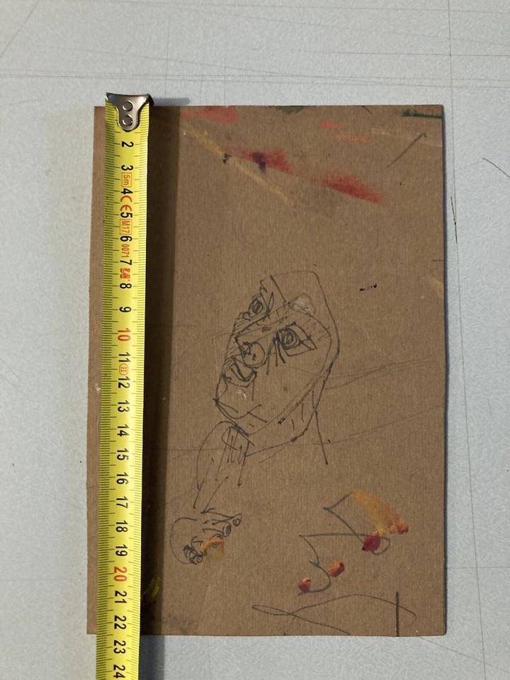 Very Beautiful Cubism Drawing 1950 Face Head Cubist Portrait Ink To ...