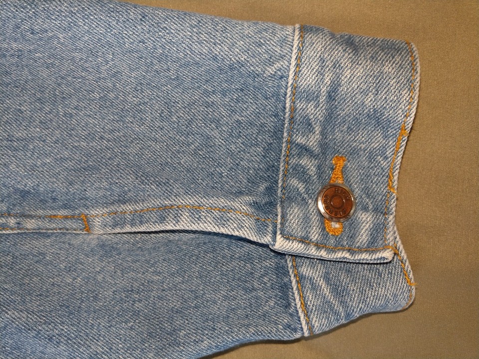 No Excuses Sexy Jeans Wear Tough Large Denim Jean Jacket Snaps Clasps ...