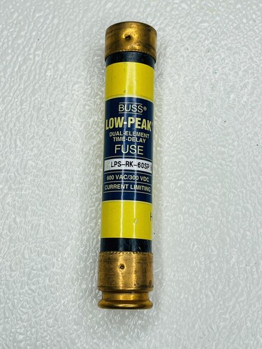 Bussmann 60 Amp Time-Delay 600Vac Fuse LPS-RK-60SP | eBay