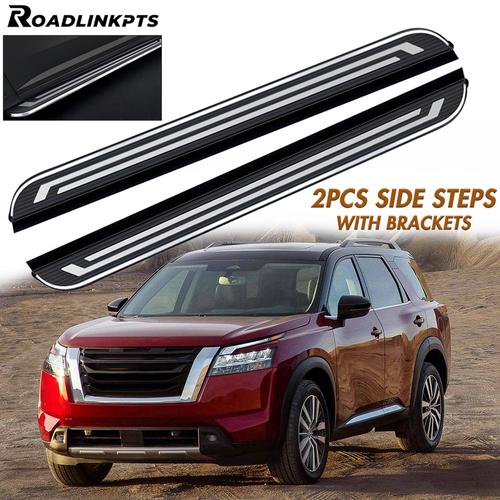 2PCS Fixed Side Steps Fit for Nissan Pathfinder 2022-2025 Running Board ...
