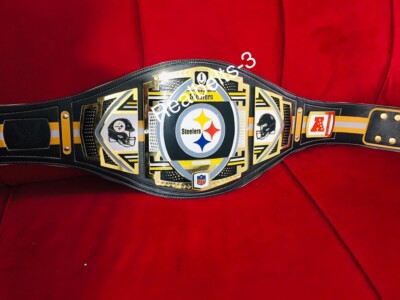 New Pittsburg Steelers NFL Championship Belt Adult Size Replica 2mm ...