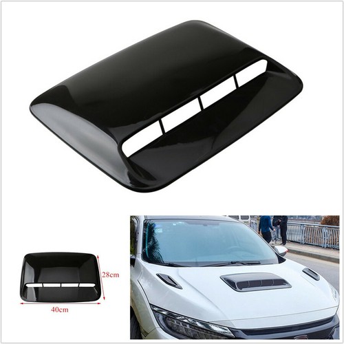 Universal Air Flow Intake Hood Scoop Vent Bonnet Decorative Cover Car ...