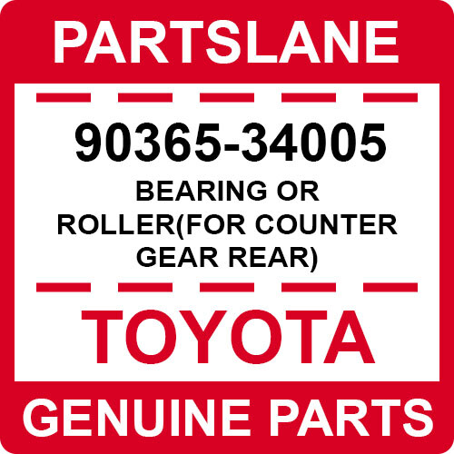 90365-34005 Toyota OEM Genuine BEARING OR ROLLER(FOR COUNTER GEAR REAR ...