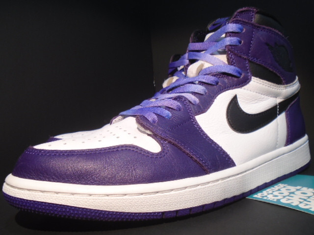 NIKE AIR JORDAN 1 RETRO I HIGH OG COURT PURPLE 2.0 WHITE BLACK TOE ...