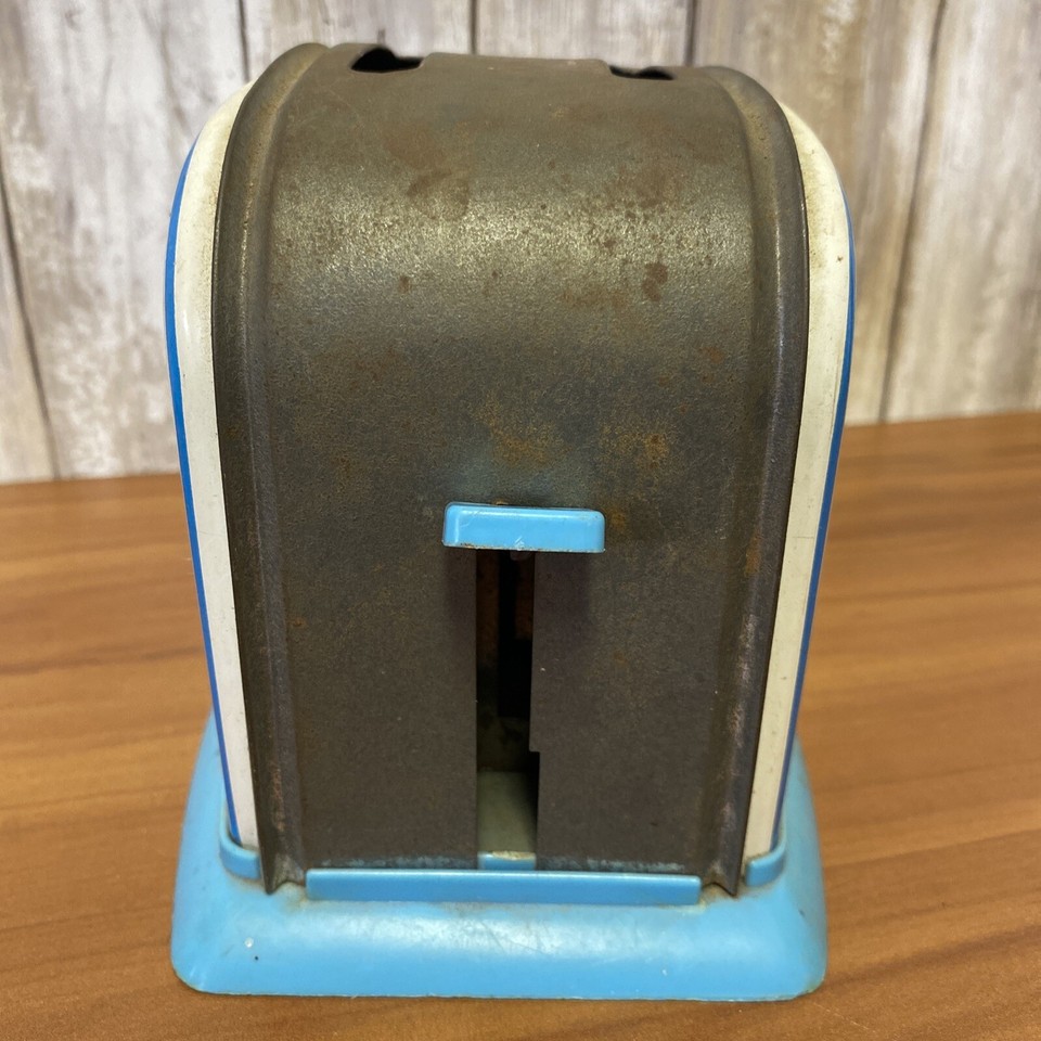 Vintage Metal Toy Toaster with Coffee Pot and Oranges Print | eBay