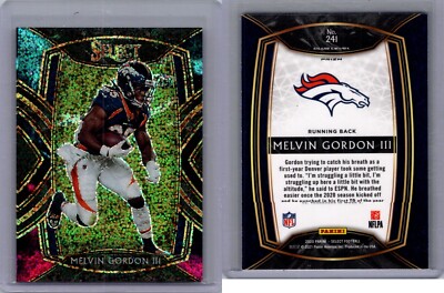 2020 Panini Select Melvin Gordon III Cosmic Club Level Broncos 241 | eBay