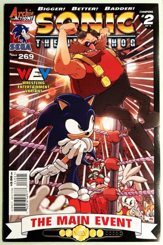 SONIC The HEDGEHOG Comic Book #269 Variant April 2015 CHAMPIONS Bagged ...
