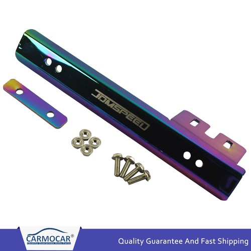 Neo Chrome JDM Universal Front Bumper License Plate Relocator Bracket ...