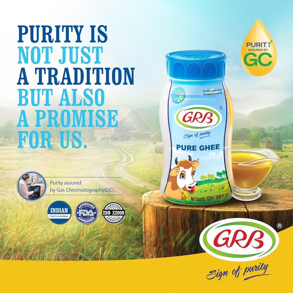 GRB Cow Ghee – Pure Desi Ghee with Rich Aroma & Granular Texture | 100% Cow’s... | eBay