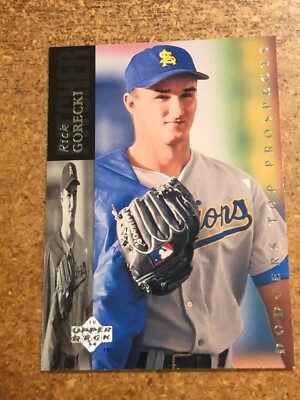 1994 Upper Deck Minors Top Prospects Baseball # 163 Rick Gorecki RC | eBay
