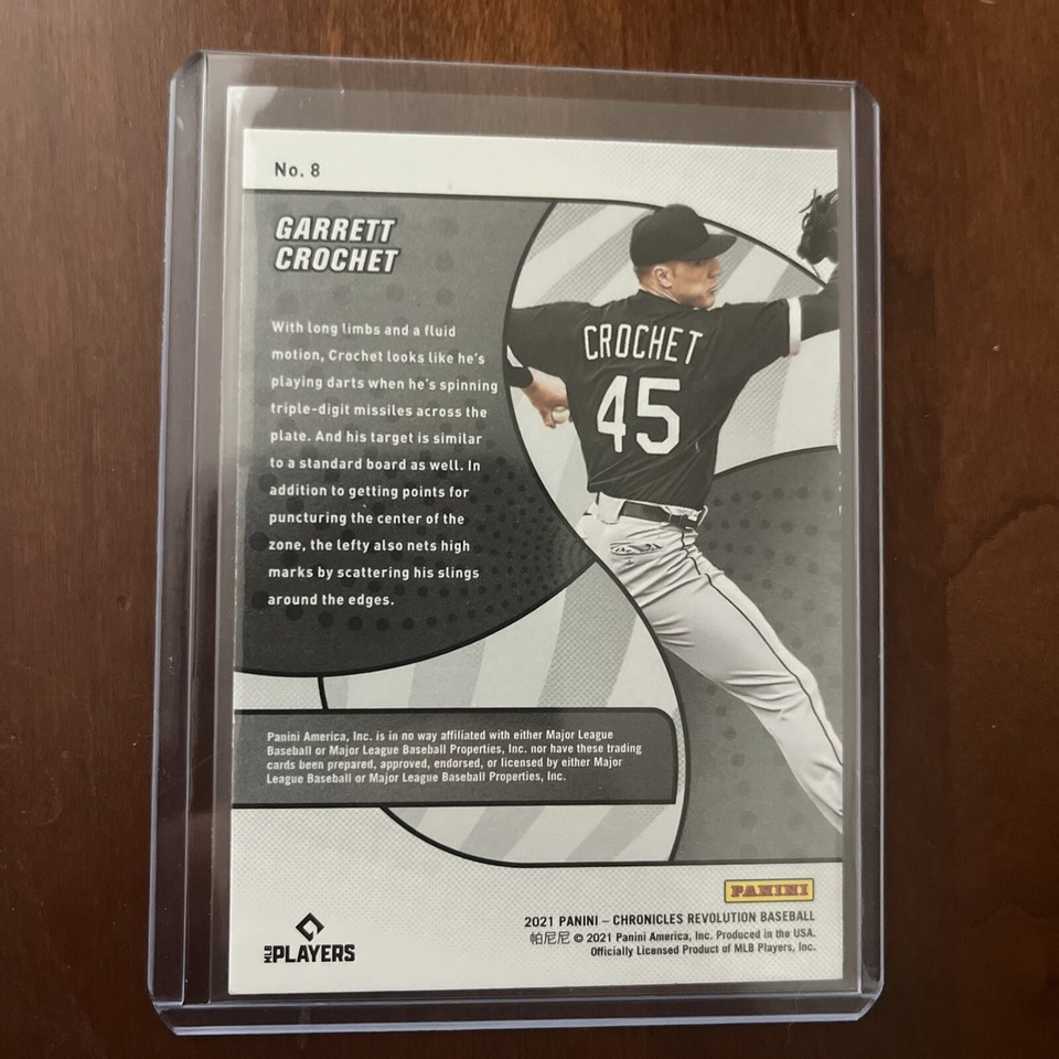 Garrett Crochet ROOKIE 2021 Panini Chronicles REVOLUTION #8 RC Card ...