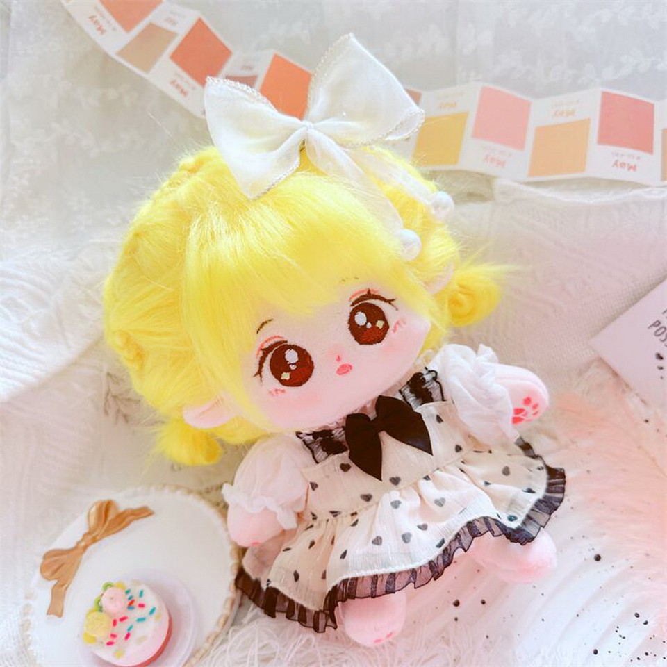 Soft Cotton Doll Cute Plush Toy 20cm Anime Girl Plushie with Fluffy ...