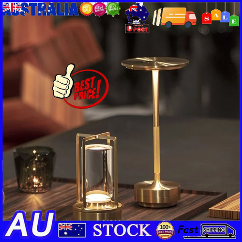 LED Rechargeable Bar Cordless Portable Table Lamps Touch Desk Lamp ...