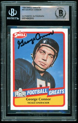 GEORGE CONNOR 1989 CMC Swell Greats #83 BGS/BAS Certified Authentic ...