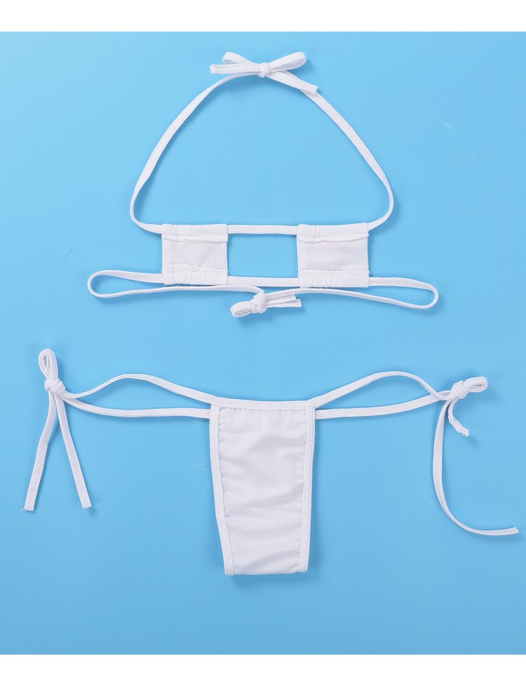 Women Mini Bikini Set Micro G-string Thongs Bra Swimwear Beachwear ...