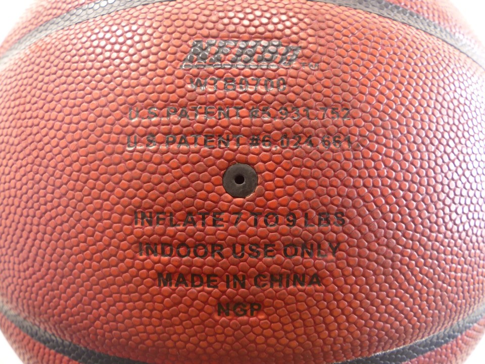 Wilson NCAA Official Indoor Solution Game Ball Leather Basketball Size ...