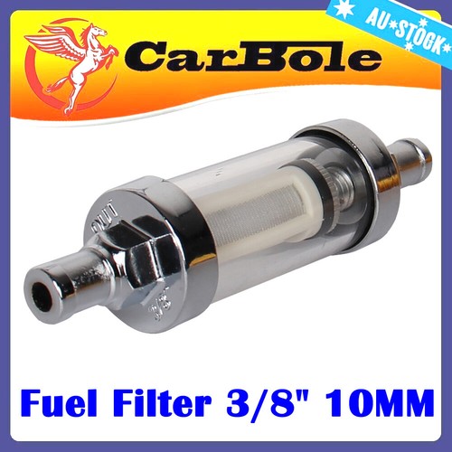 10mm 3/8'' Universal Aluminum 6mm CNC Inline Gas Fuel Oil Filter for ...