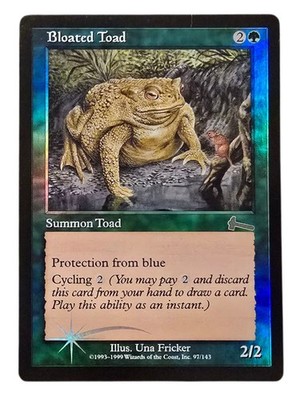BLOATED TOAD uncommon foil 1999 URZA'S LEGACY MTG Unplayed Near MInt | eBay