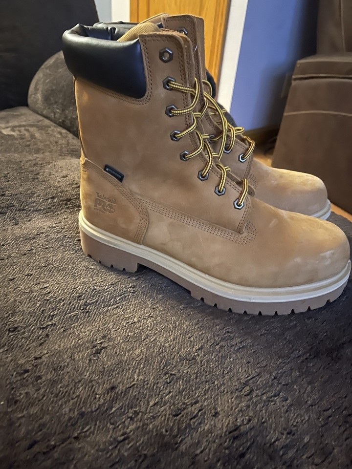 Timberland Pro Mens Waterproof 8 Inch Soft Toe Insulated Work Boots ...