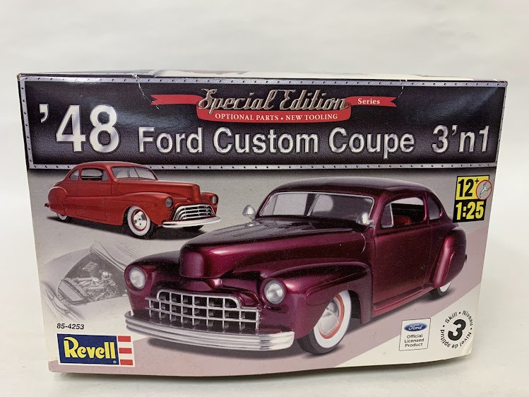 Revell 48 Ford Custom Coupe Ford Chopped Top Revell 1/25 * Rat Hot Rod ...
