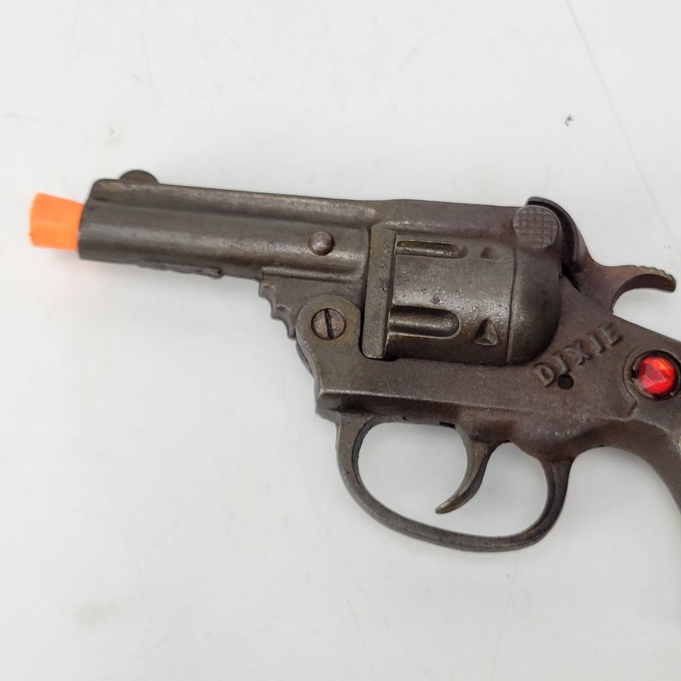 "VINTAGE TOY 1937 DIXIE TOY CAP CAST IRON TOY GUN 6 1/4"" D16.2.1 | eBay
