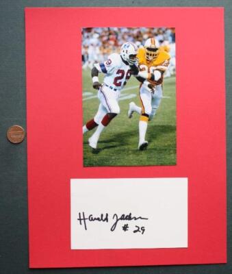 New England Patriots Star Harold Jackson signed / autographed card ...