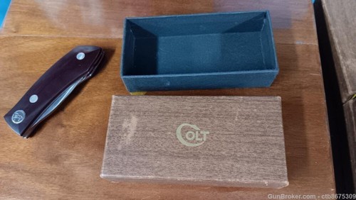 Colt Barry Wood Design Swing Lock Folding Knife with Original Box | eBay
