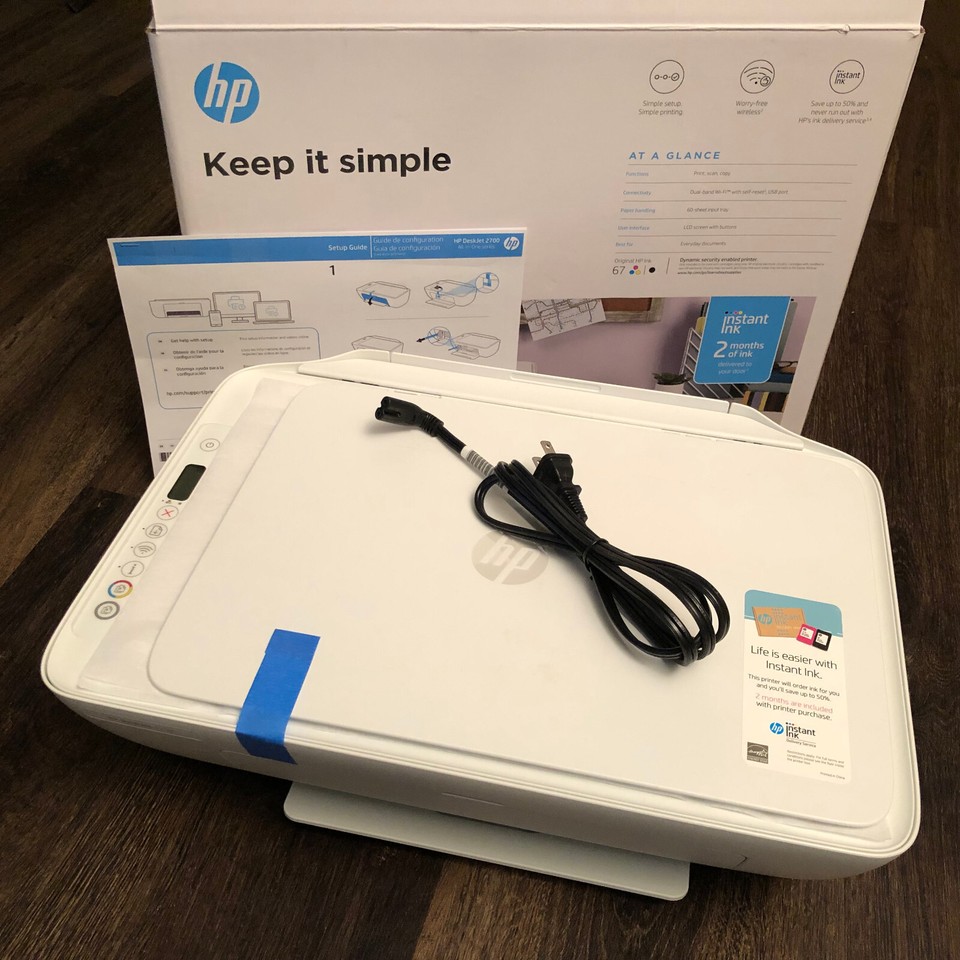 Hewlett Packard HP DeskJet 2752 Wireless All-in-one Color Printer ...