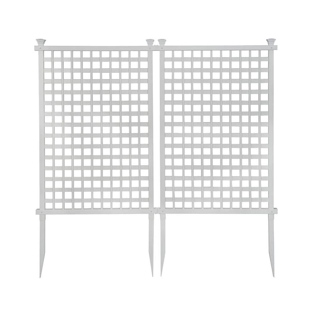 Outdoor Vinyl Lattice Privacy Screens BLACK VINYL PRIVACY LATTICE TOP