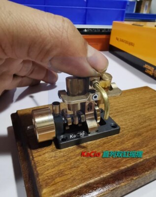 MINI Inline twin cylinder steam engine The model of engine DIY model | eBay