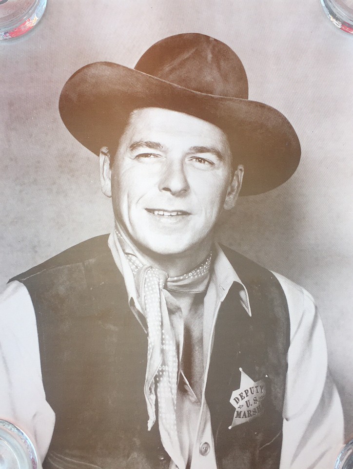 Ronald Reagan Deputy Marshall Actor Western Vintage Poster 1980's ...