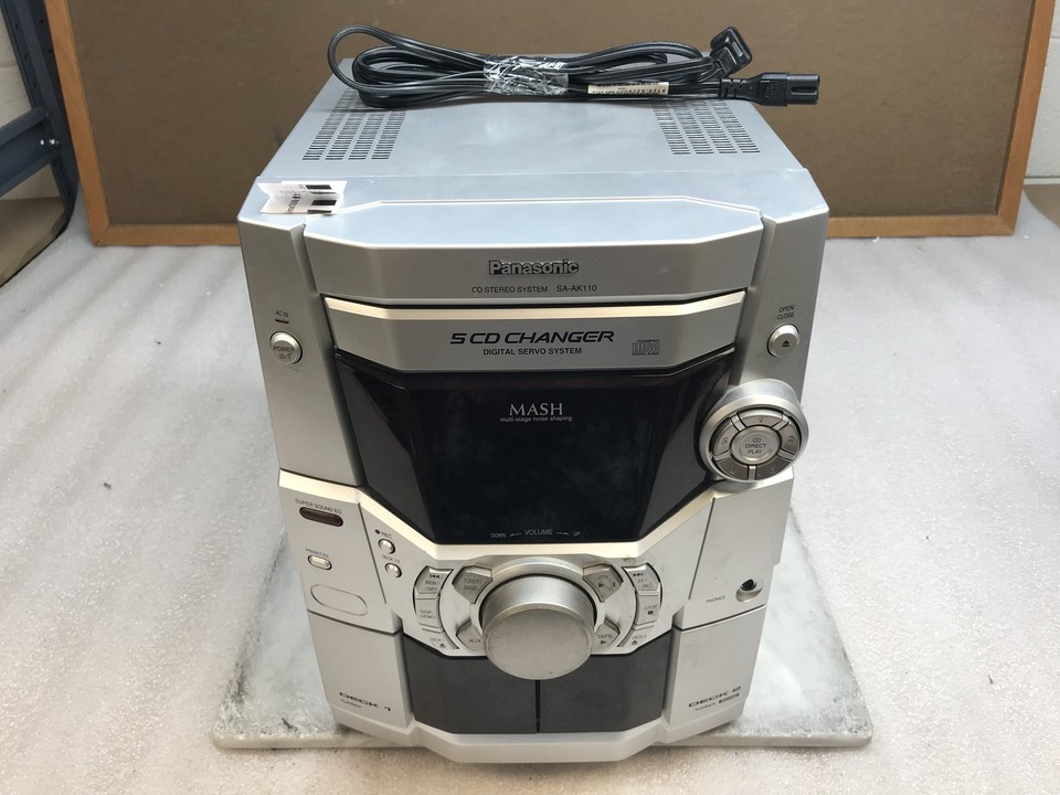 Panasonic 5 Cd Stereo System SA-AK110 With OEM Speakers Tested ...