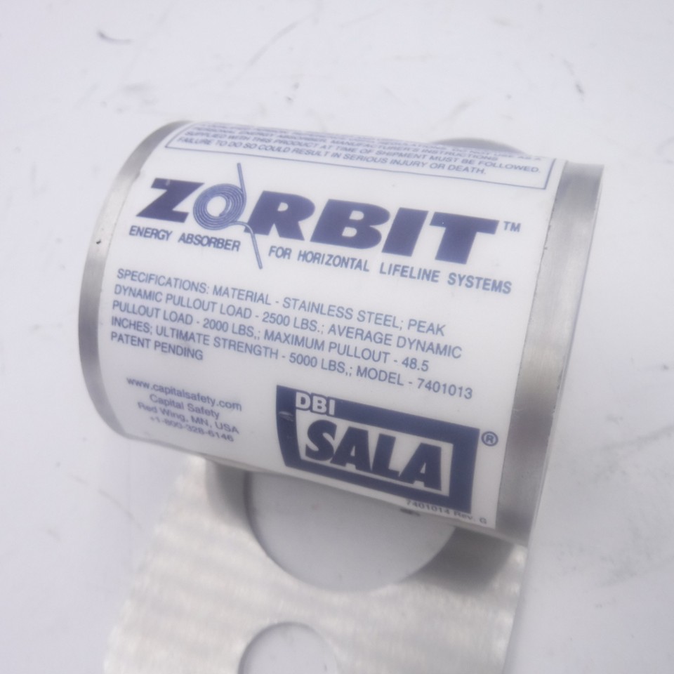 DBI Sala Zorbit Energy Absorber Spring Lifeline Fall Protection 7401013 ...