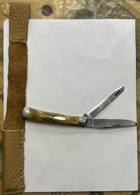 Case XX USA 4 Dot Pocketknife 5254 2-Blade Genuine Stag 19080's Era | eBay