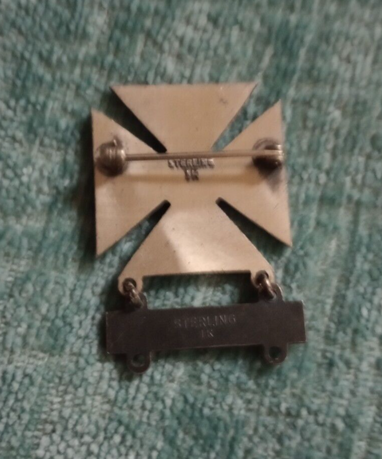 WW2 US Army Marksman Shooting Award with Rifle Bar Sterling Pin Back ...